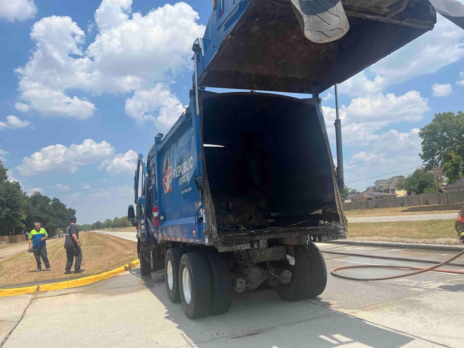 Commercial Vehicle Fire Leads to Grass Fire on Ella Blvd; Quickly ...